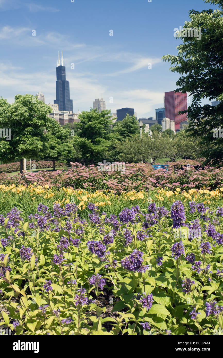 Colorful Park in Chicago Stock Photo - Alamy