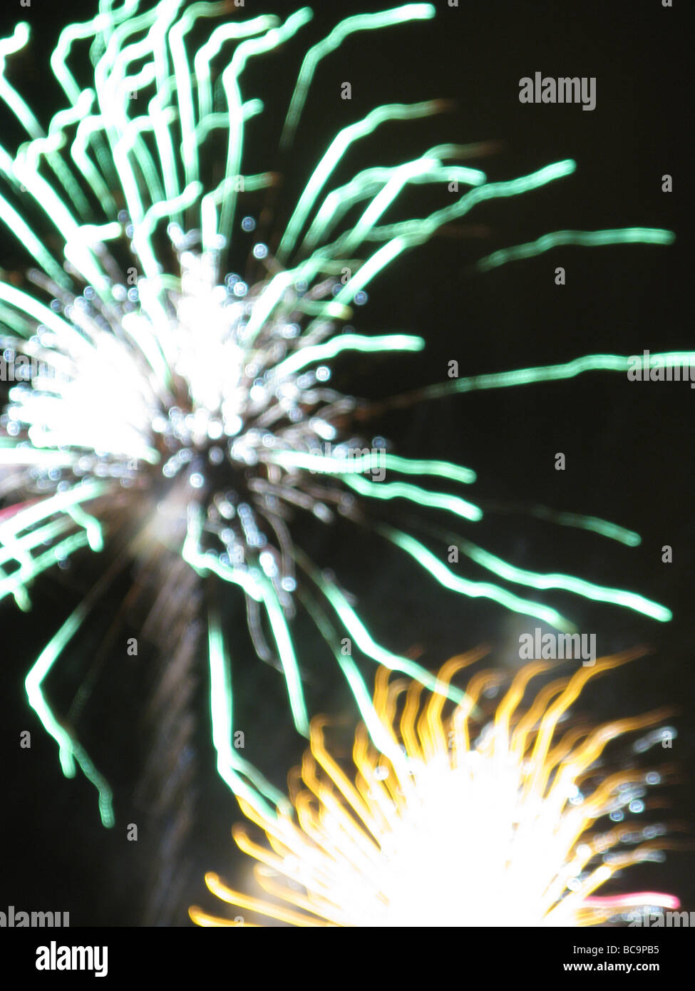 big fireworks display in night sky Stock Photo - Alamy