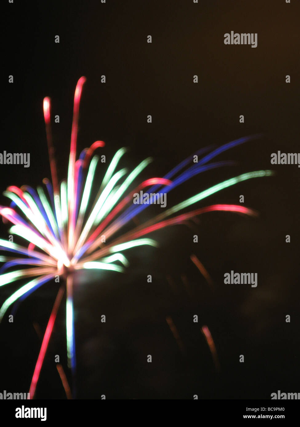 big fireworks display in night sky Stock Photo - Alamy