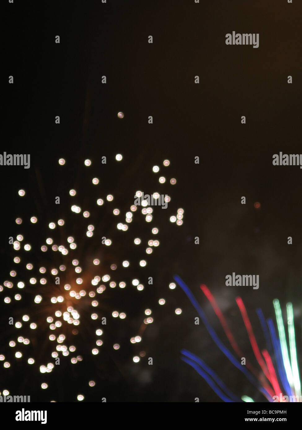 big fireworks display in night sky Stock Photo - Alamy