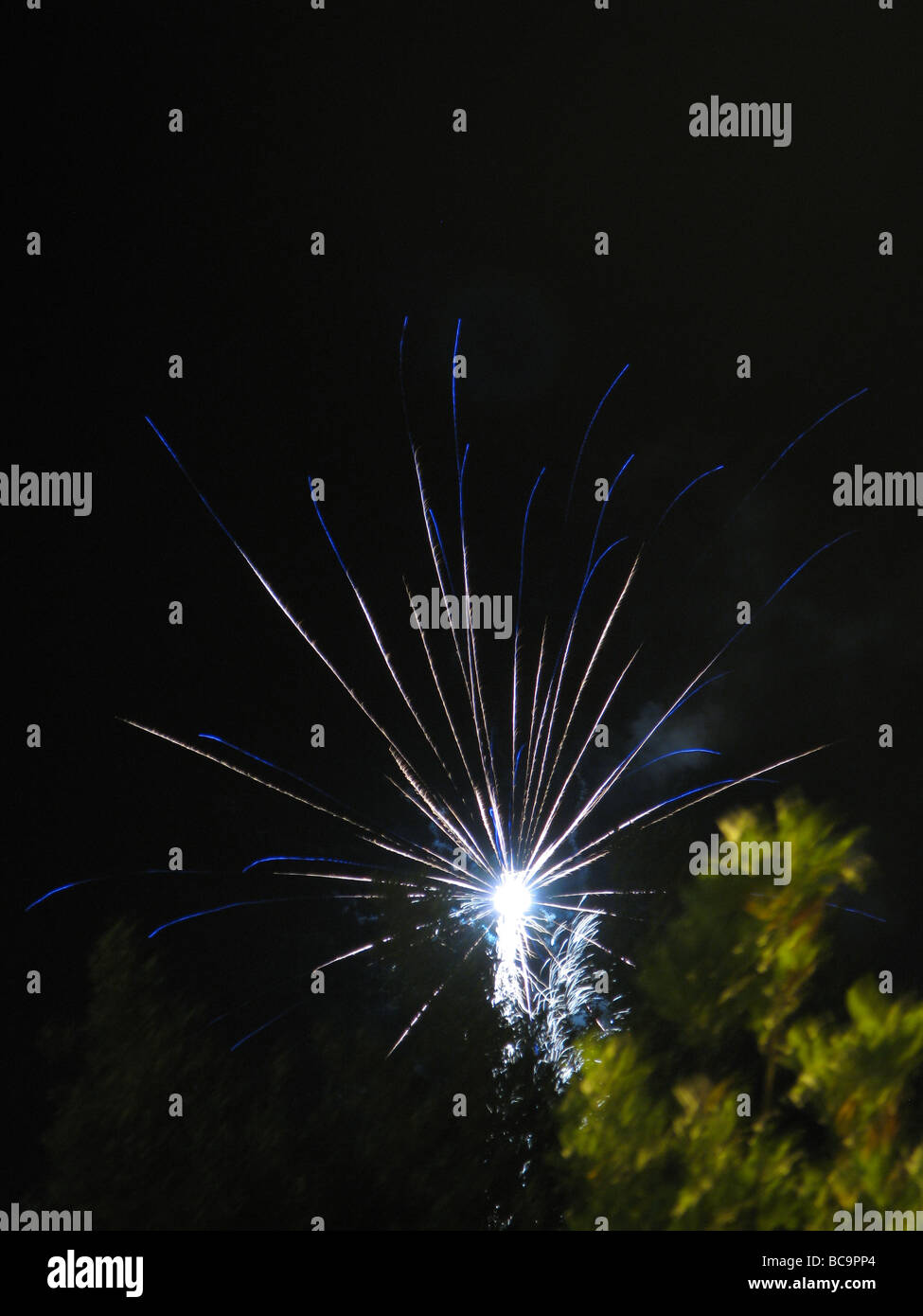 big fireworks display in night sky Stock Photo - Alamy