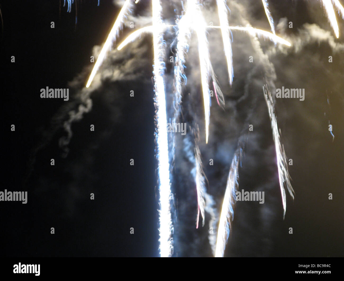 big fireworks display in night sky Stock Photo - Alamy