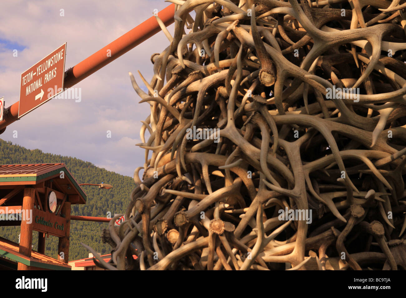 antler arches of the twon square Stock Photo - Alamy
