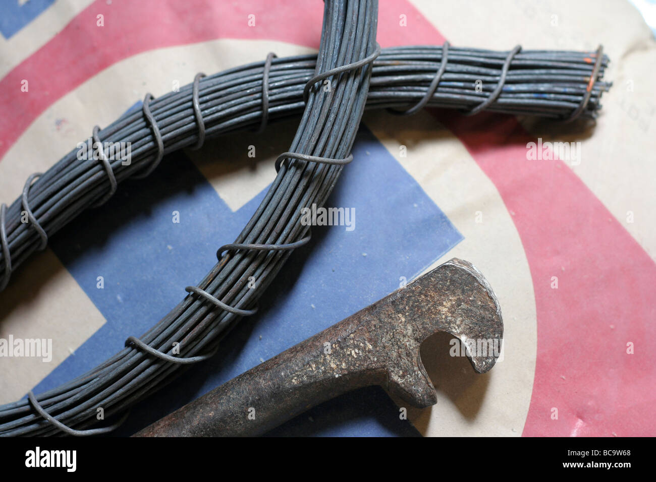 Wire for construction Stock Photo - Alamy