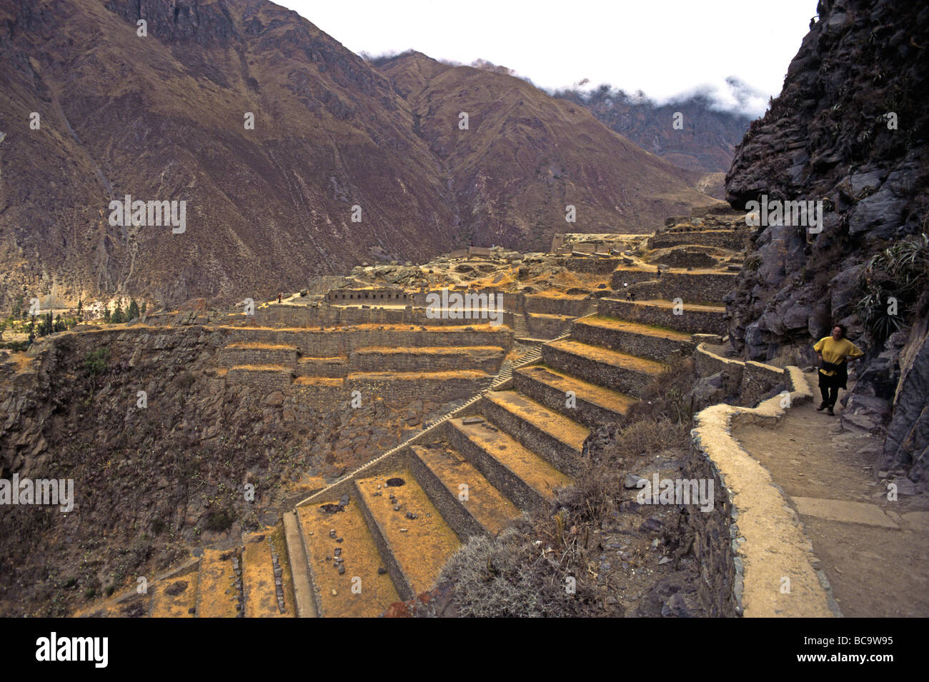 The incredible STONE TERRACES built by the INCA at the fortress of ...