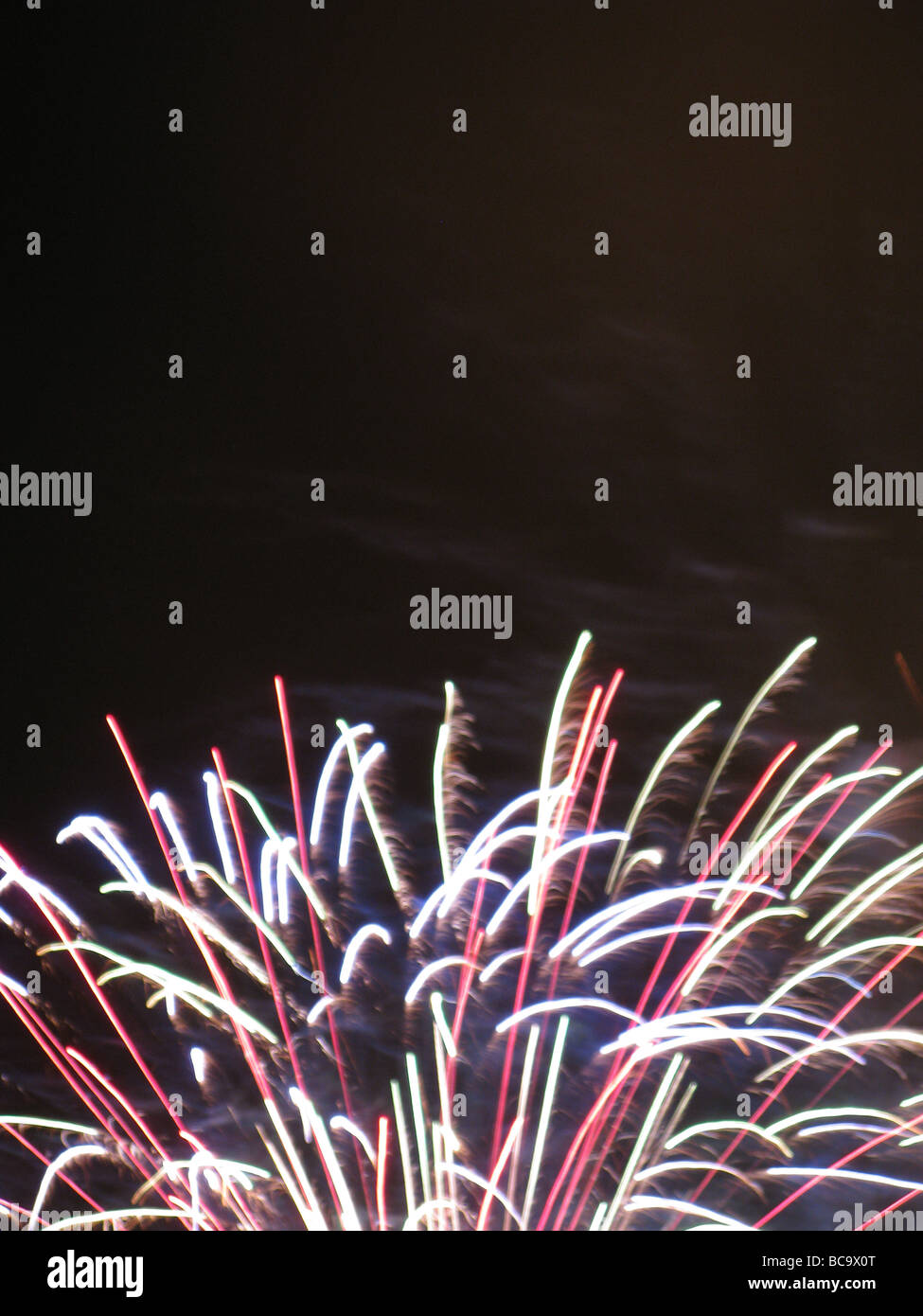big fireworks display in night sky Stock Photo - Alamy
