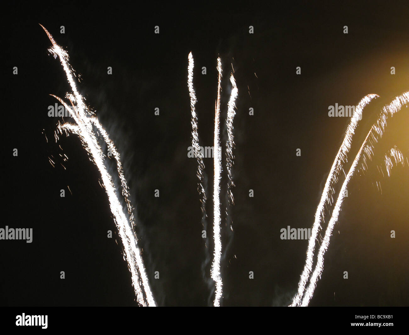 big fireworks display in night sky Stock Photo - Alamy