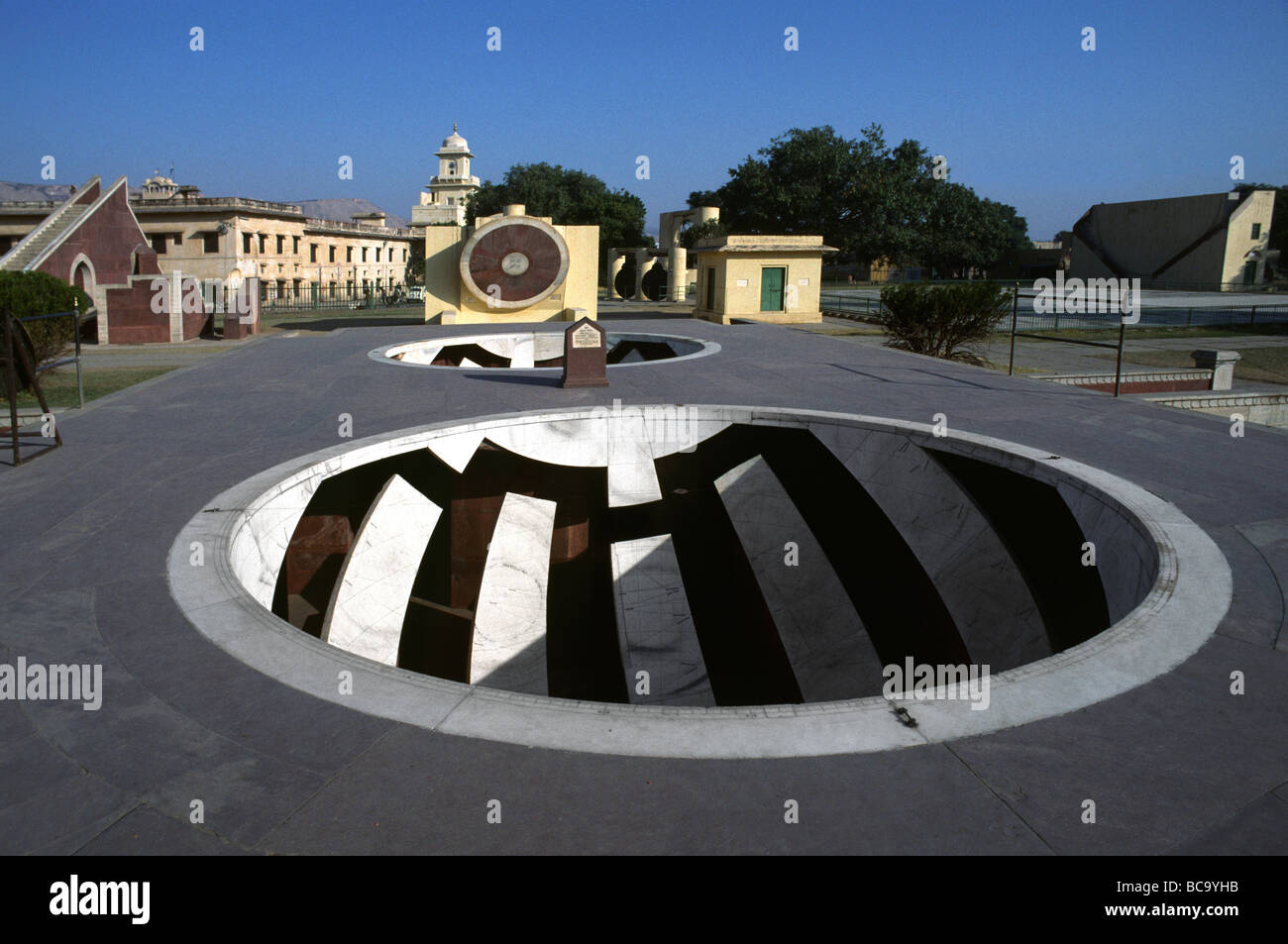 Astrological measurement devices at the JAIPUR OBSERVATORY Jantar ...