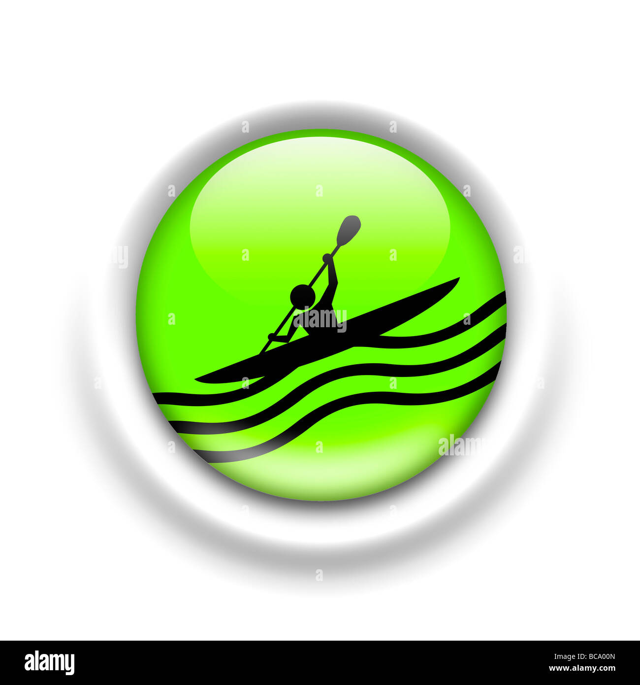 Canoe kayak symbol Stock Photo - Alamy