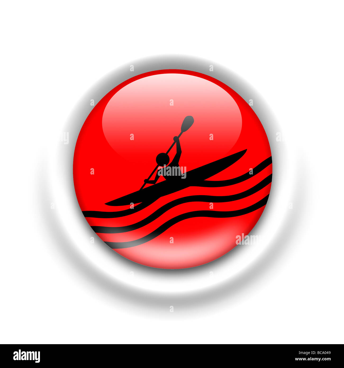 Canoe kayak symbol Stock Photo - Alamy