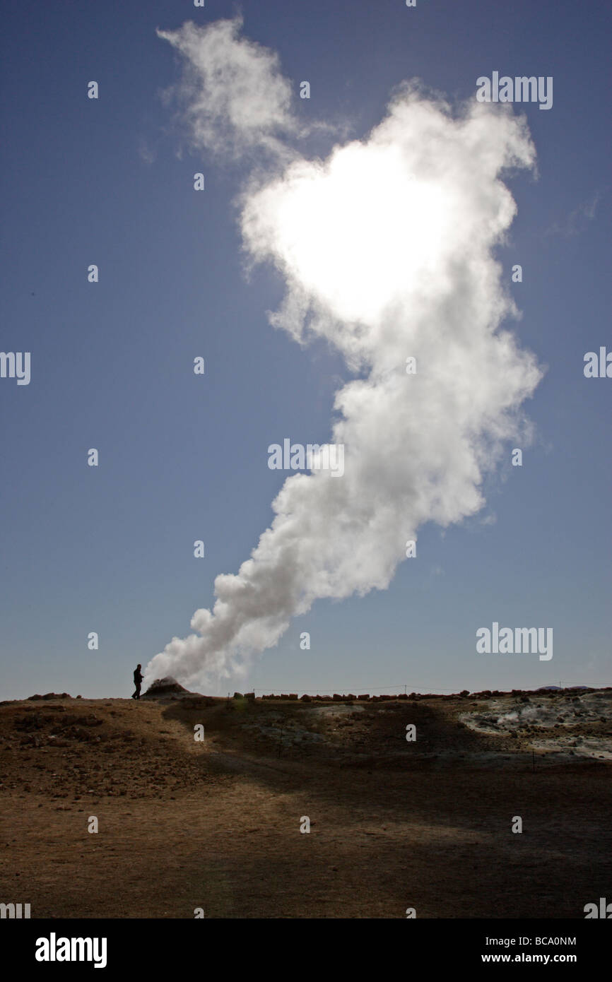 Steam Vent at Hverir Iceland Stock Photo - Alamy