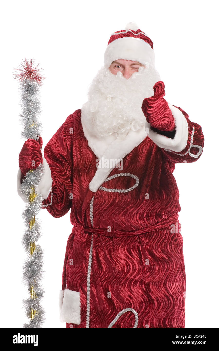 Santa showing ok sign Cut Out Stock Images & Pictures - Alamy