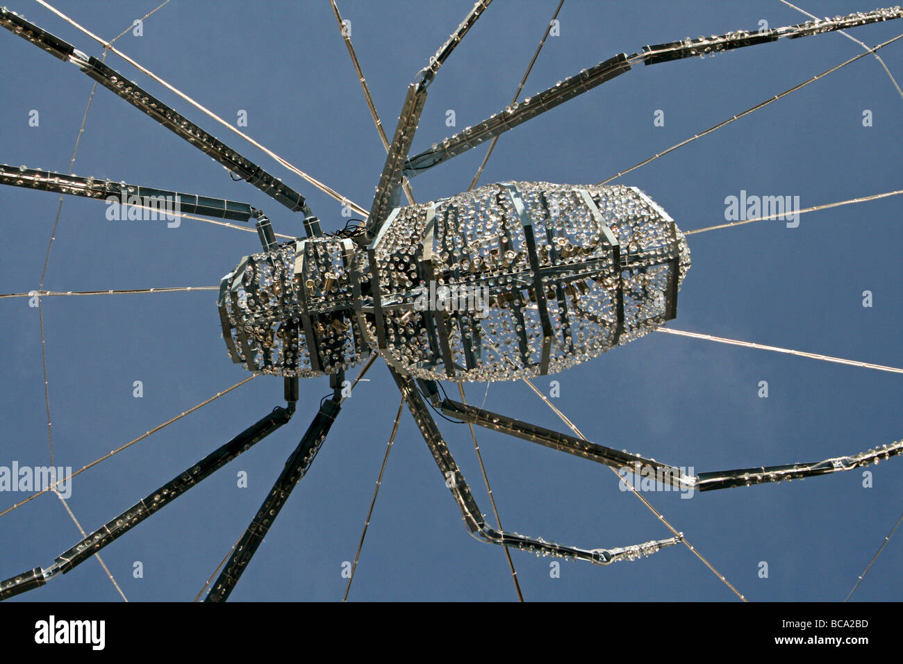 Spider on the ‘Web Of Light’ Art Installation Project In Liverpool ...