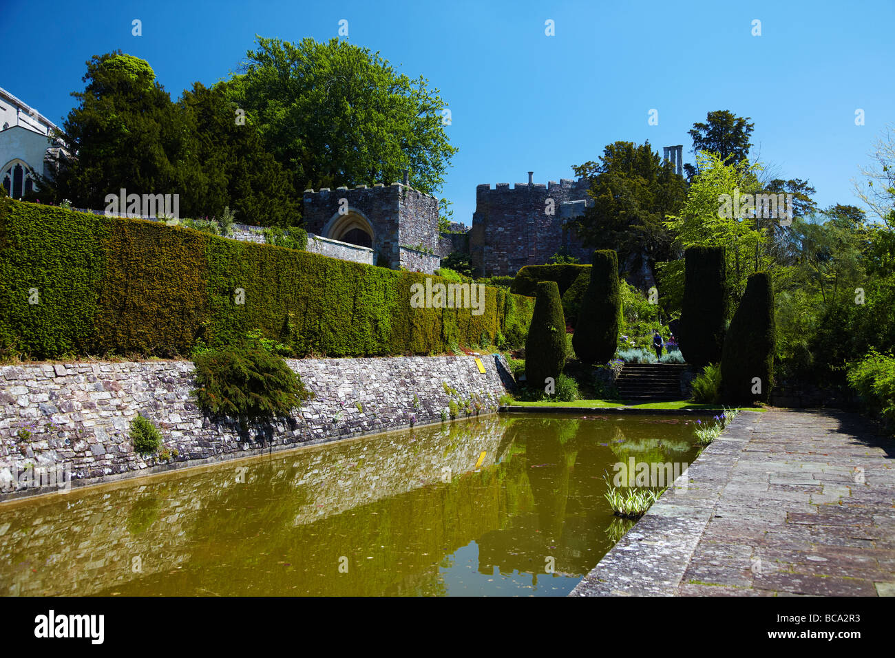 Gardens in Berkeley Castle, Gloucestershire, England, UK Stock Photo ...