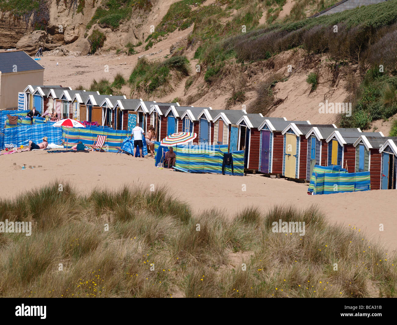 Devon huts hi-res stock photography and images - Alamy