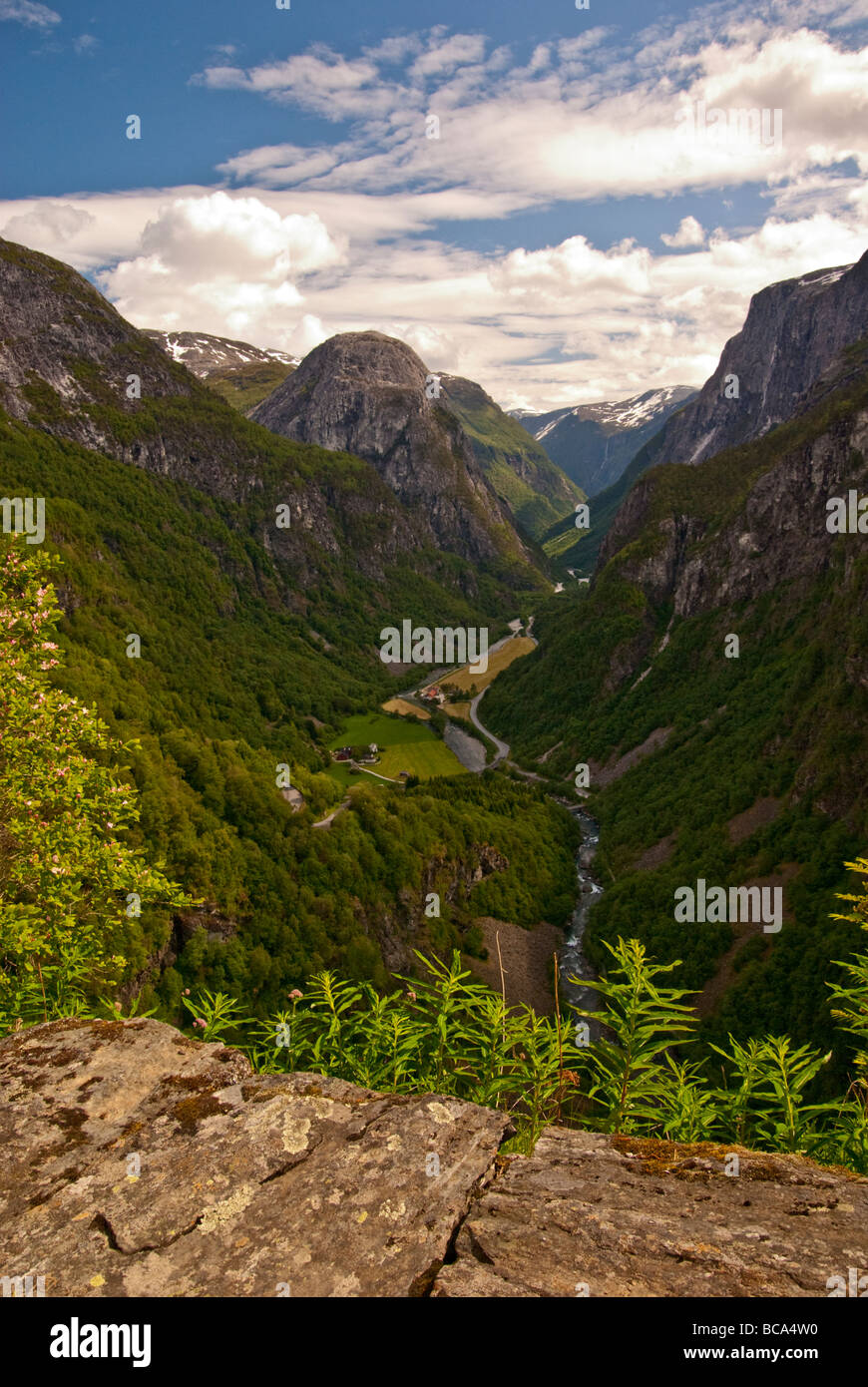 Stalheim Canyon, Norway Stock Photo - Alamy
