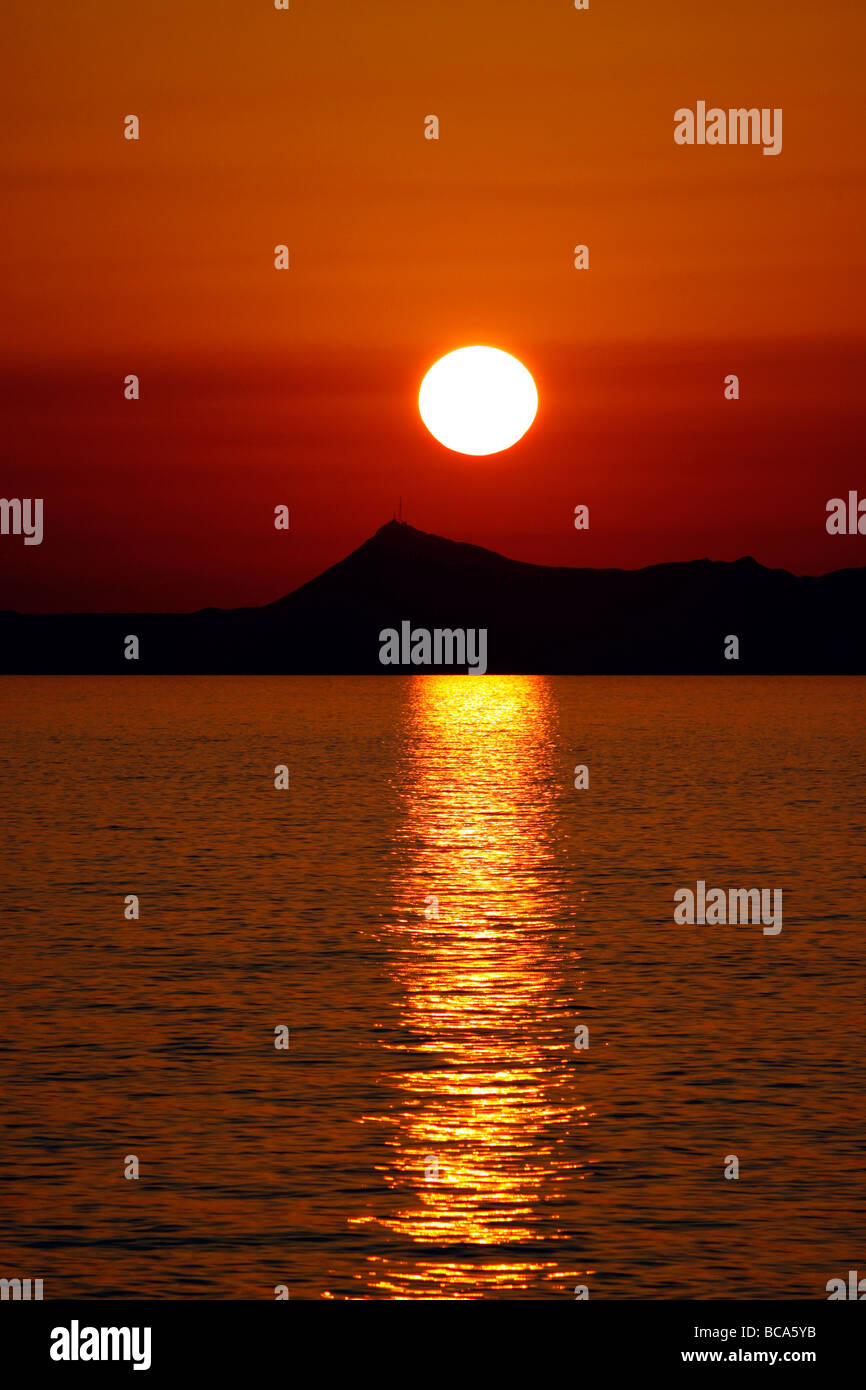 Crete greek island sunset glow hi-res stock photography and images - Alamy