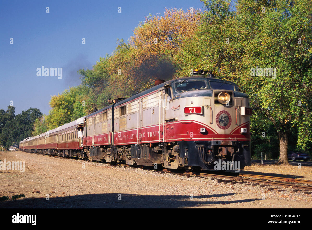 Wine Train, Rutherford, Napa Valley, California, USA Stock Photo - Alamy