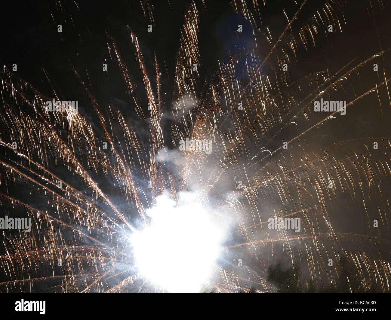 big fireworks display in night sky Stock Photo - Alamy