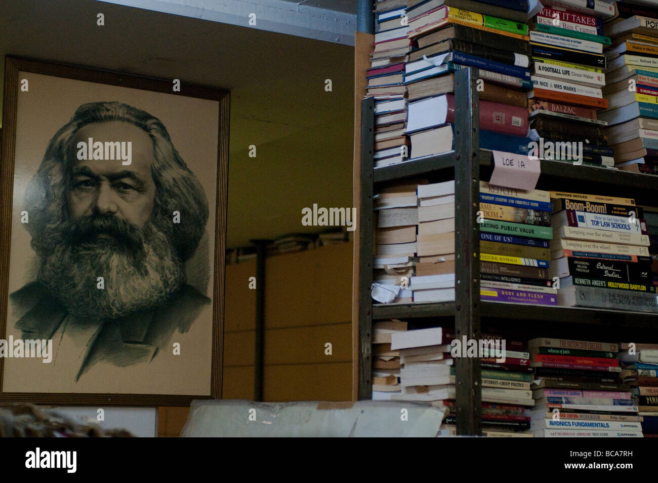 Photo of Karl Marx in Gould's secondhand bookshop on King Street ...