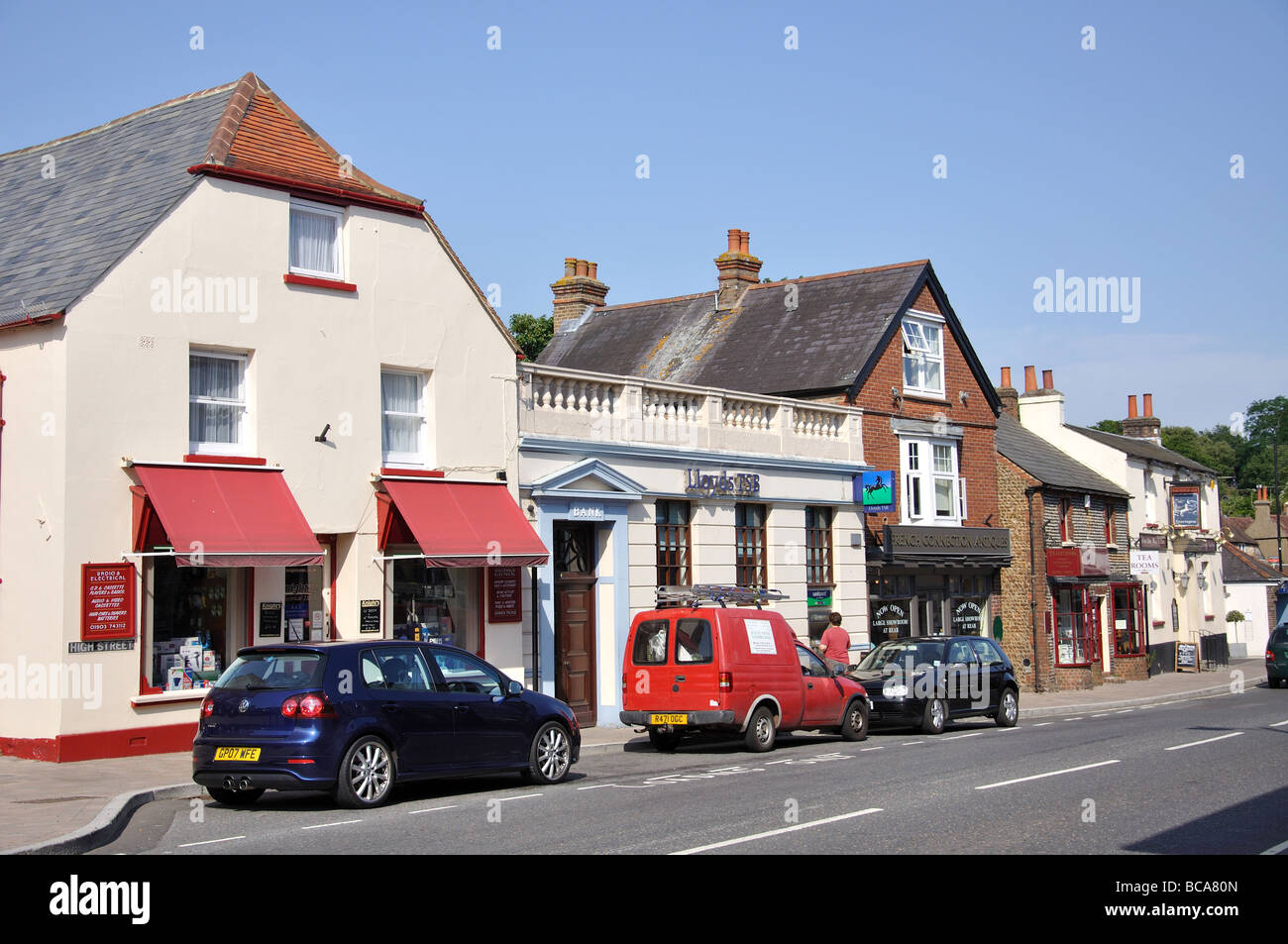 High Street, Storrington, West Sussex, England, United Kingdom Stock ...
