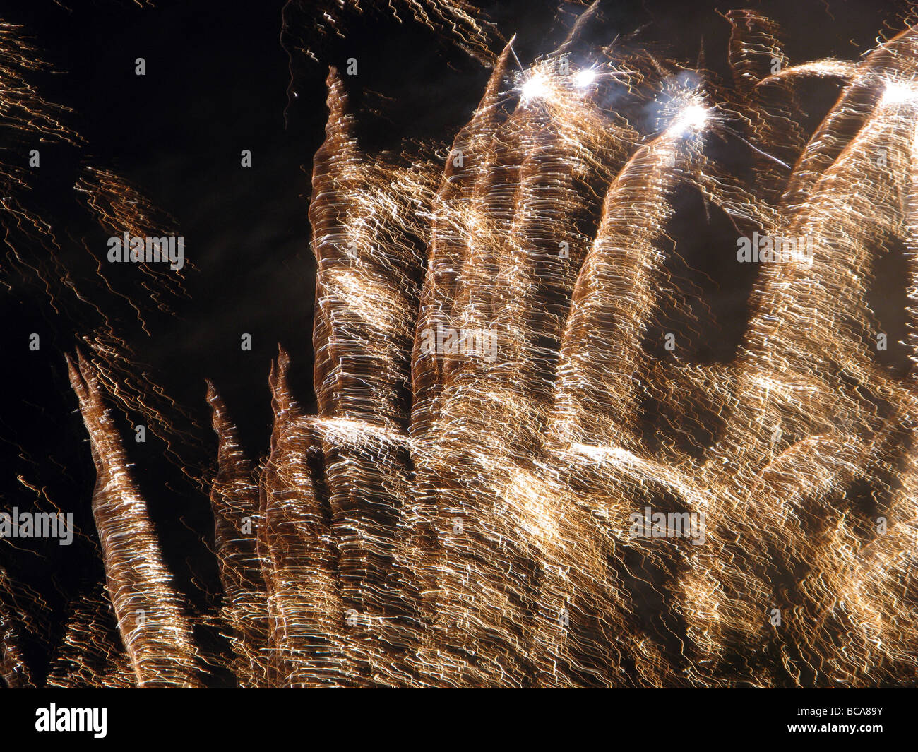 big fireworks display in night sky Stock Photo - Alamy