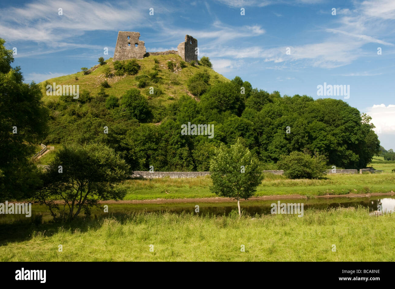Dryslwyn Castle in the Tywi Valley Carmarthenshire West Wales Stock ...