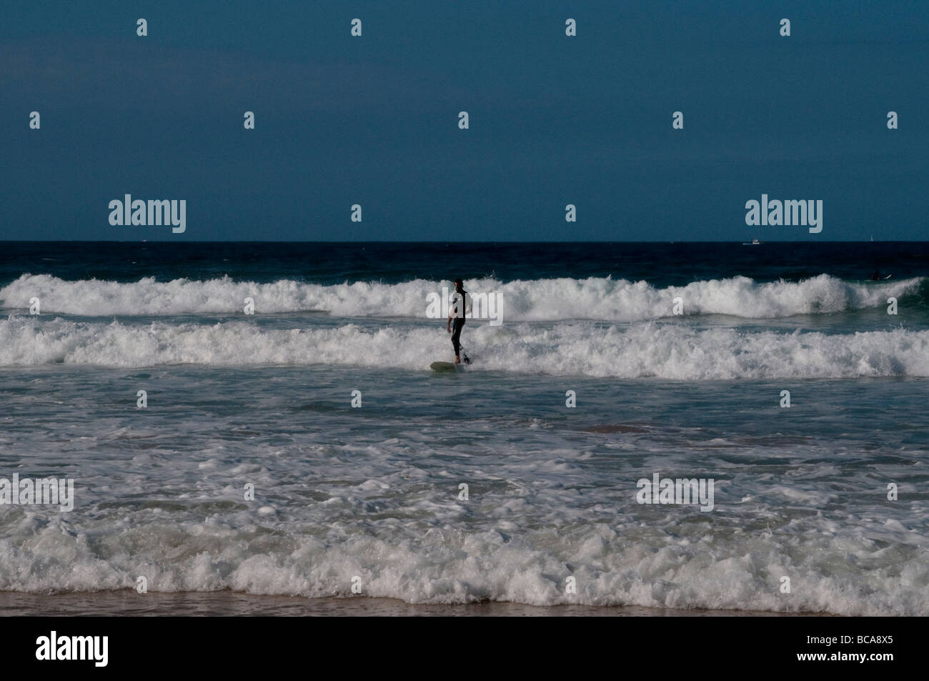 Surfing on Manly beach, Sydney, NSW, Australia Stock Photo - Alamy