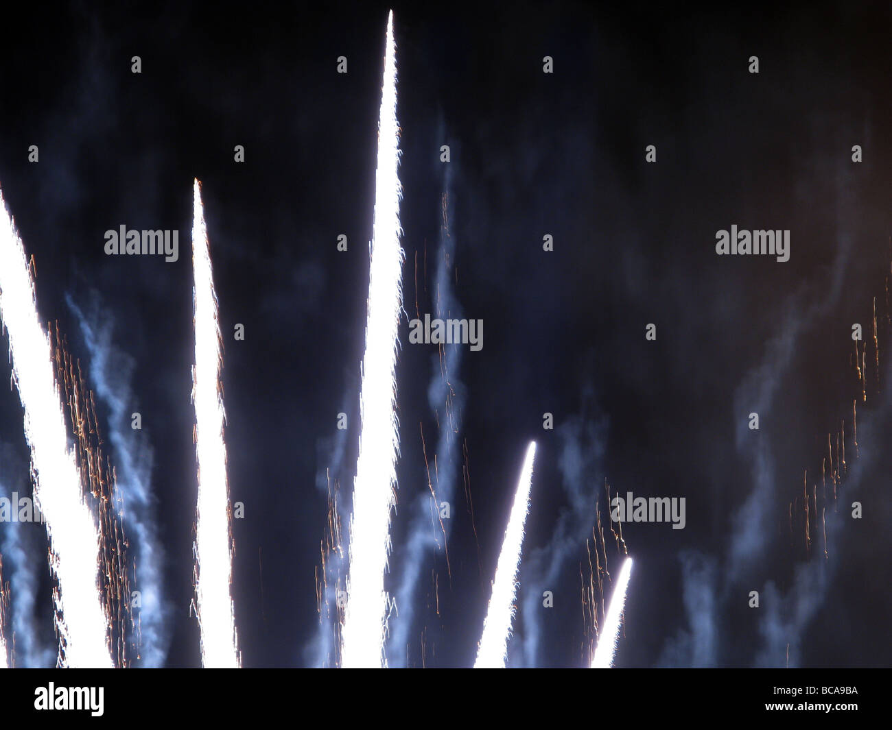 big fireworks display in night sky Stock Photo - Alamy