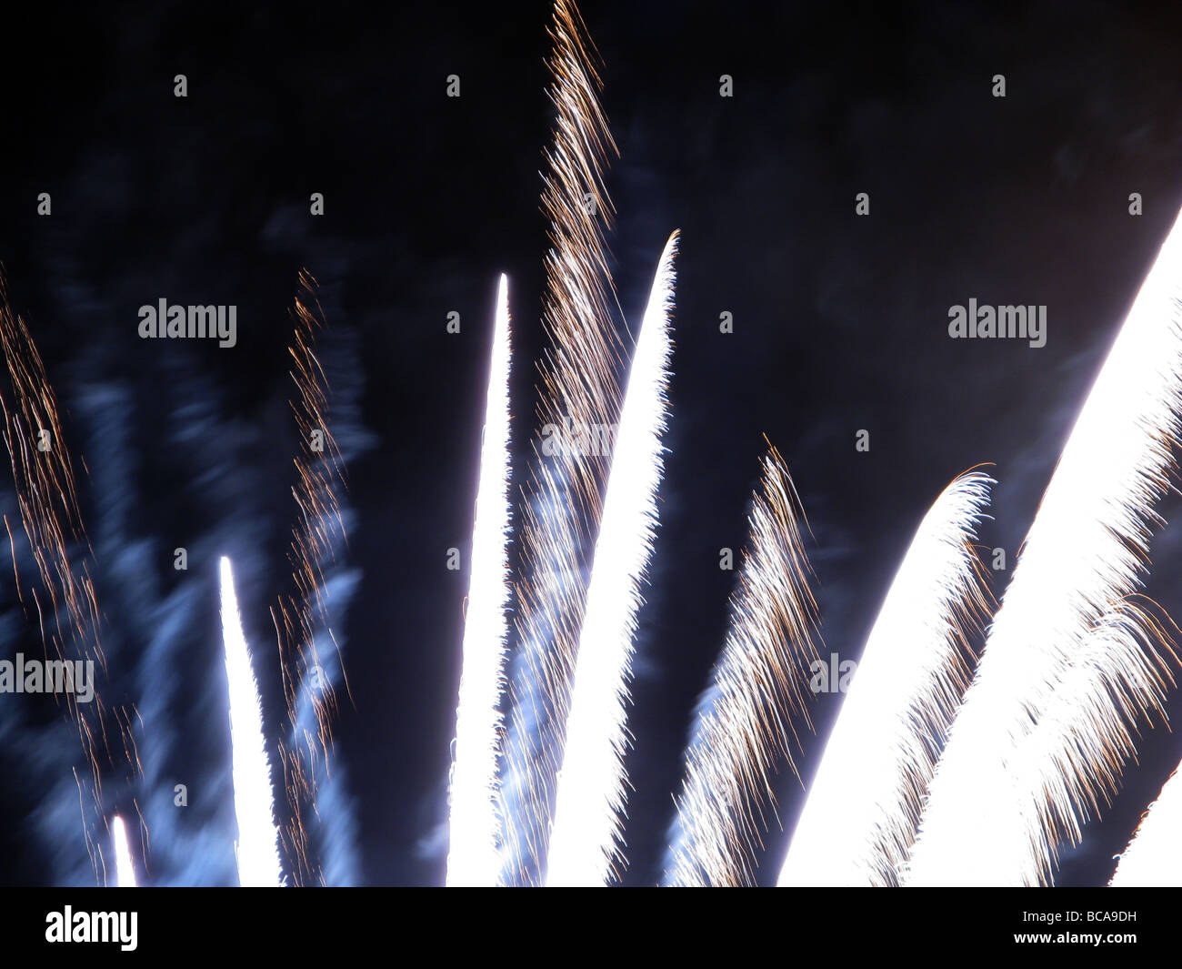 big fireworks display in night sky Stock Photo - Alamy