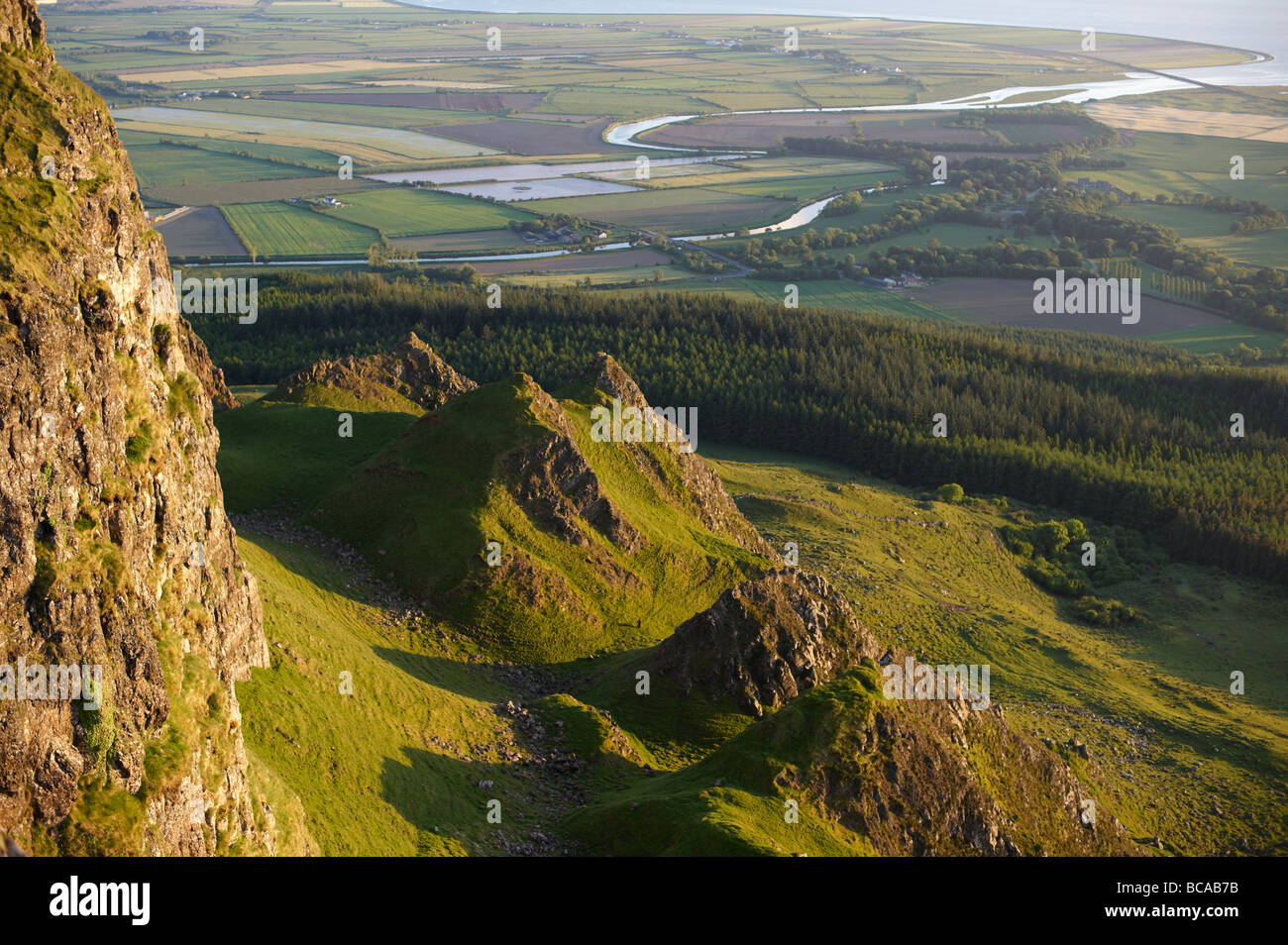 View form Binevenagh mountain over looking Lough Foyle County ...