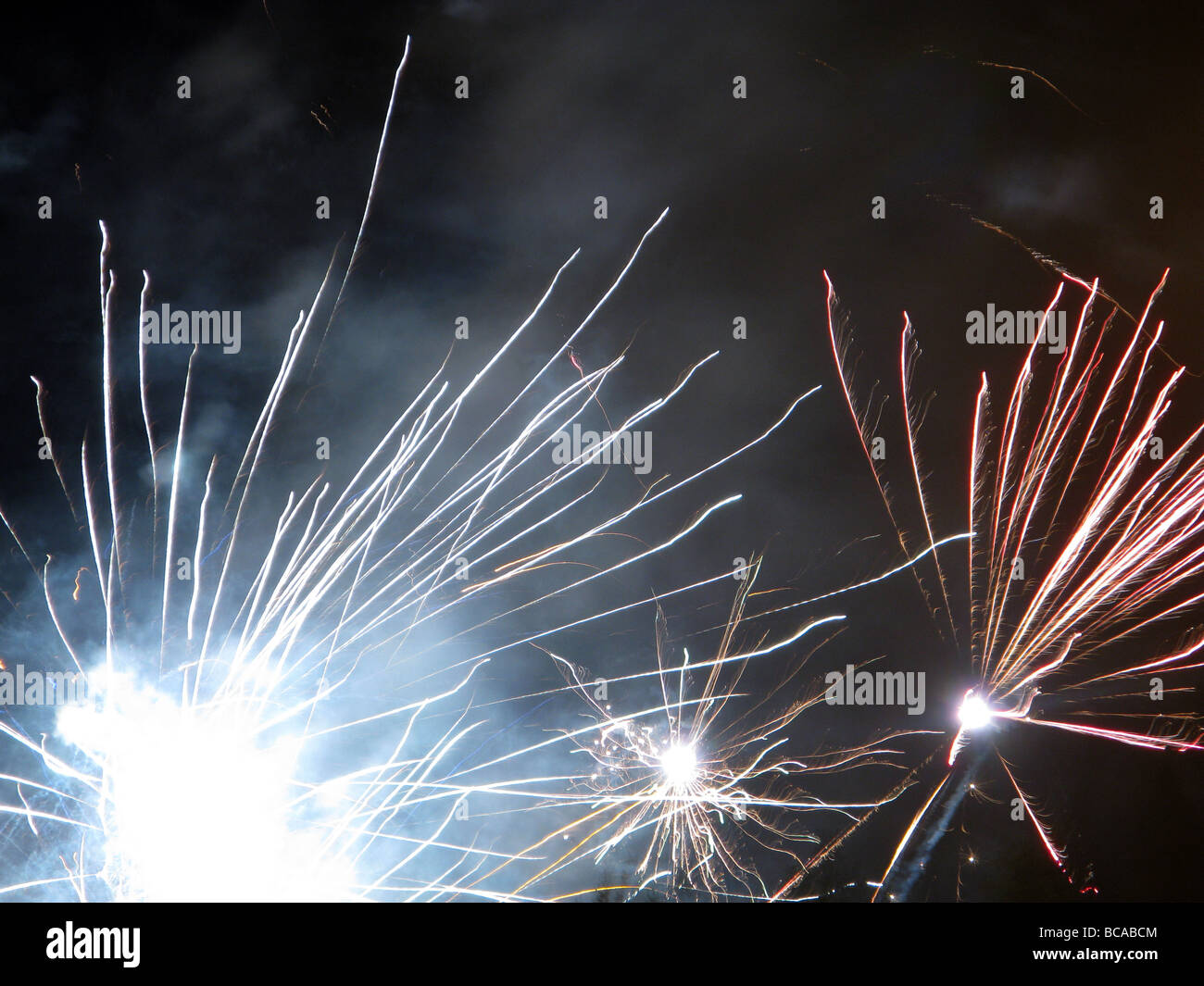 big fireworks display in night sky Stock Photo - Alamy