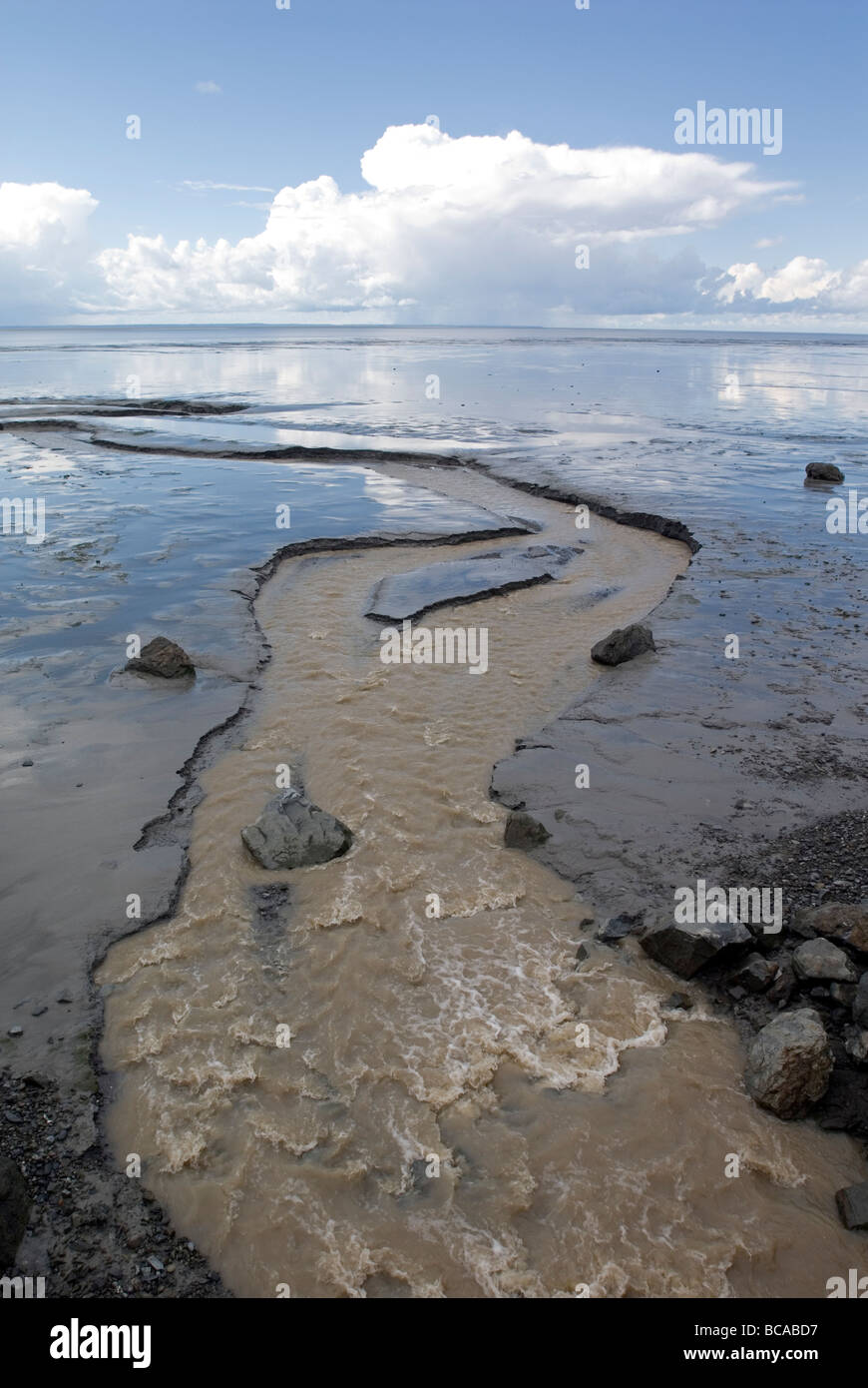 Lowtide in Cook Inlet at Potter Marsh Stock Photo - Alamy