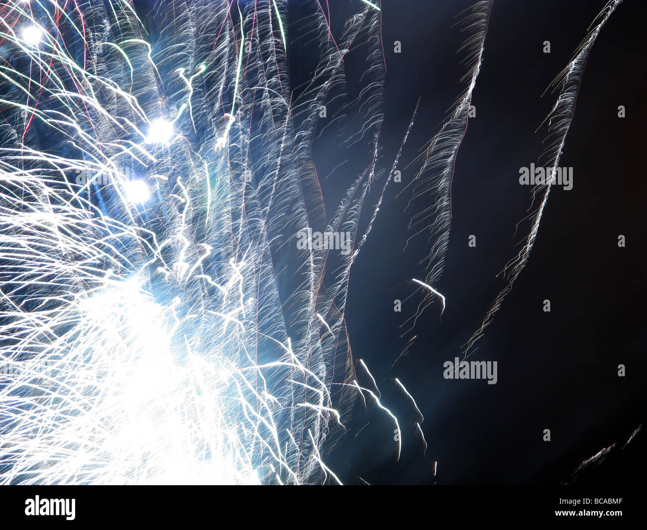 big fireworks display in night sky Stock Photo - Alamy