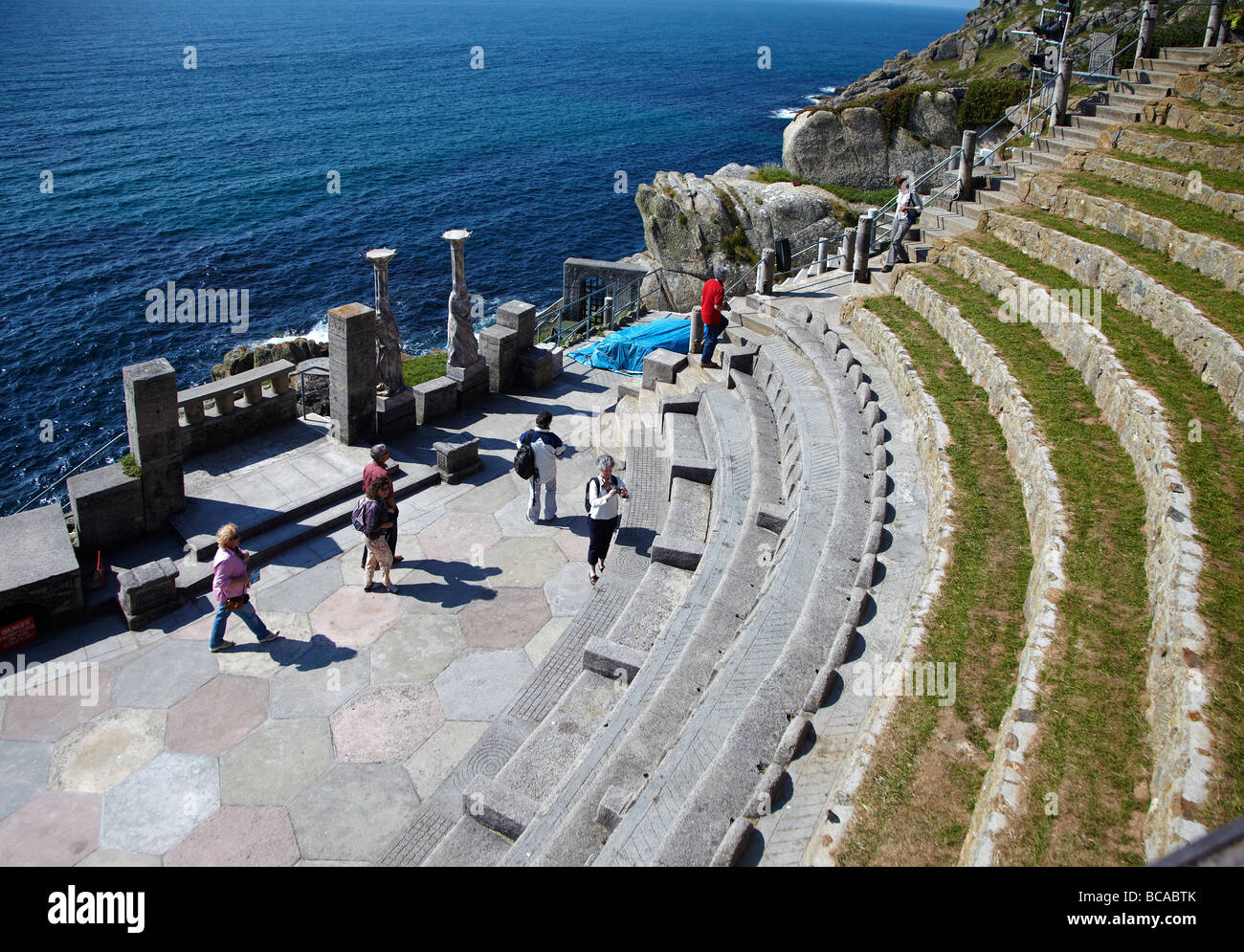 Minack Open Air Theatre, Porthcurno, Cornwall, England, UK Stock Photo ...
