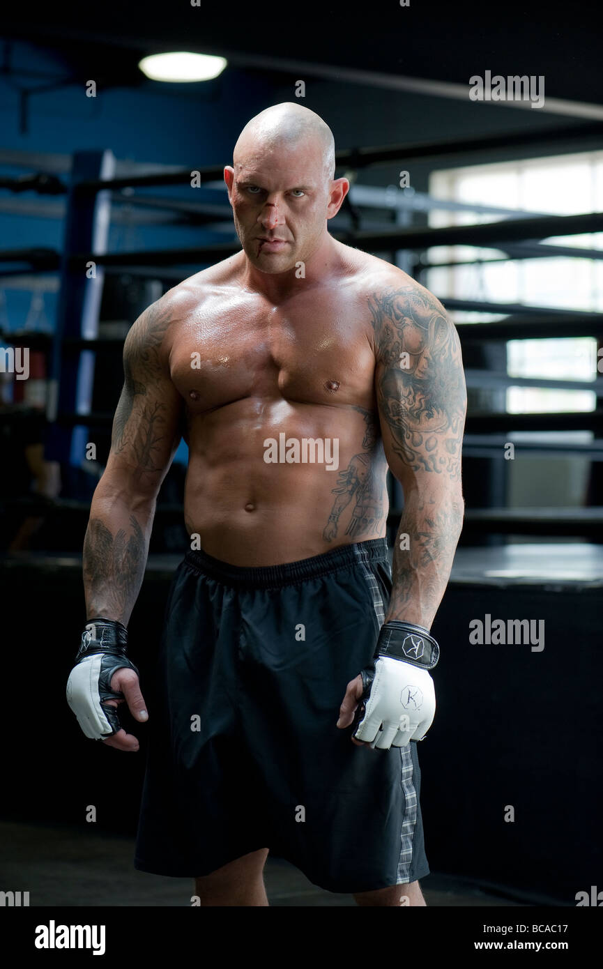 A portrait of an ultimate fighter Stock Photo - Alamy