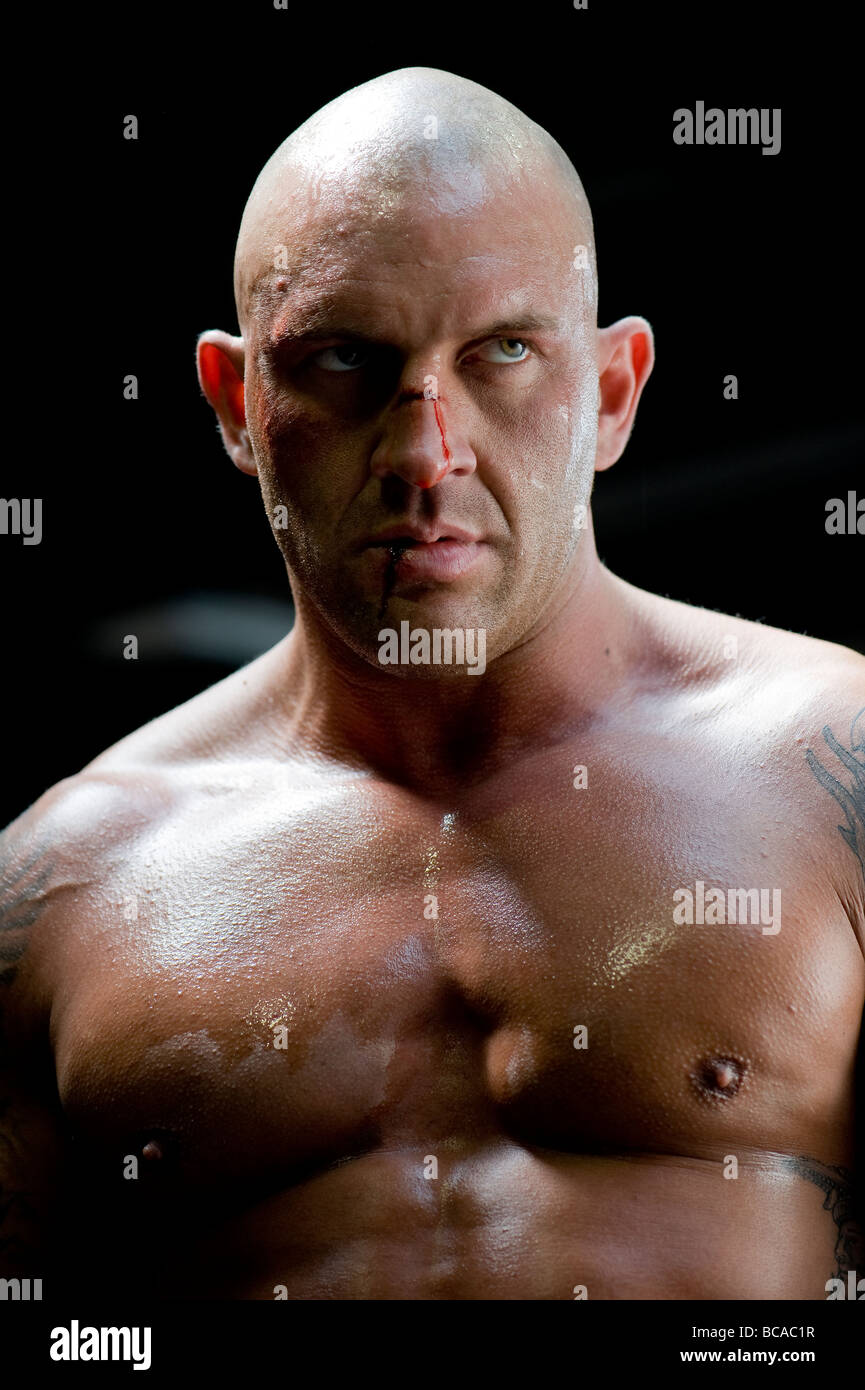 A portrait of an ultimate fighter Stock Photo - Alamy