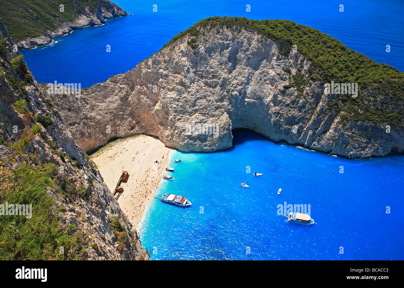 Shipwreck Beach Smugglers Cove Zante Zakynthos Zakinthos Greece EU ...