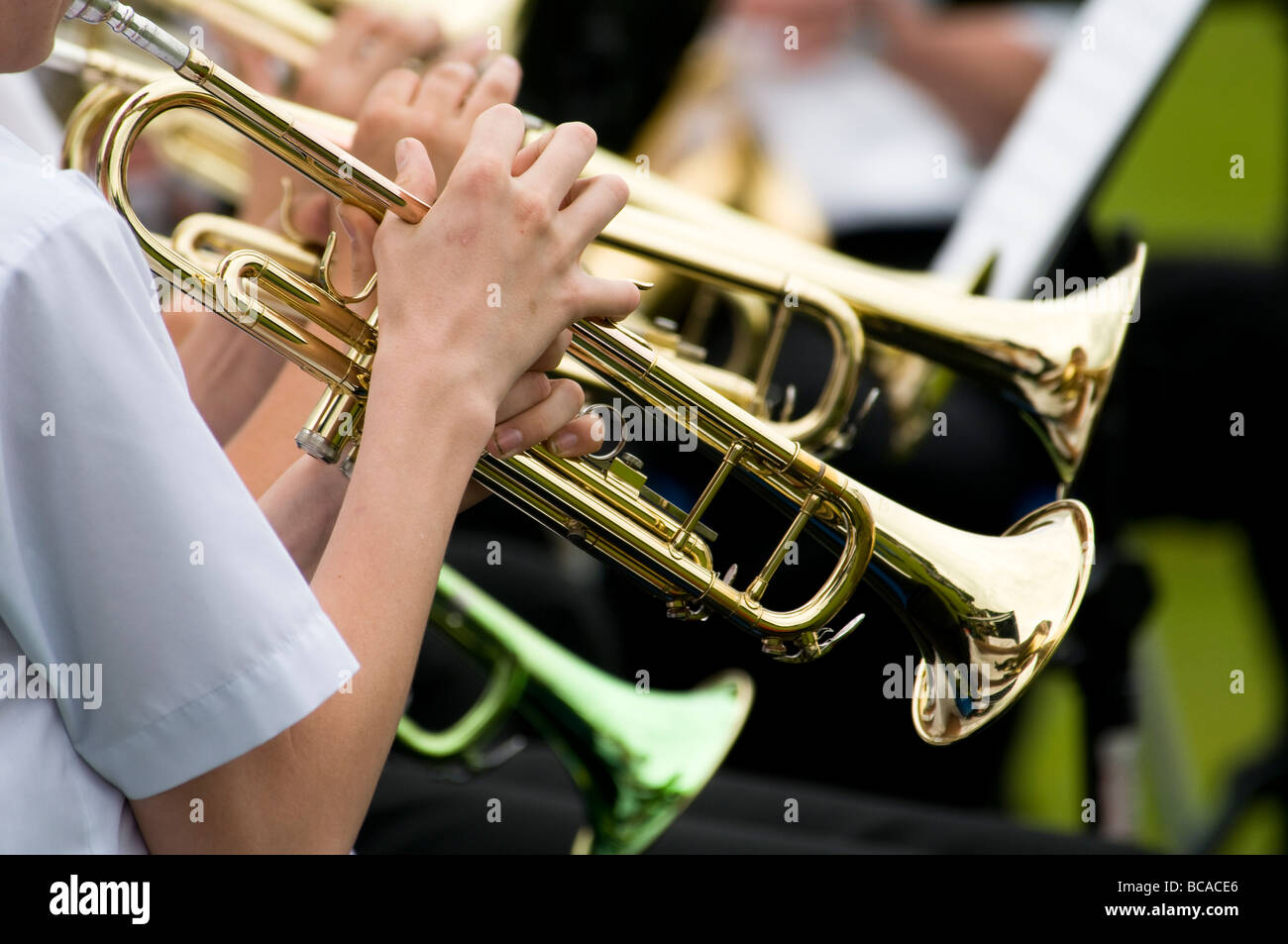 Trumpets musical instruments hi-res stock photography and images - Alamy