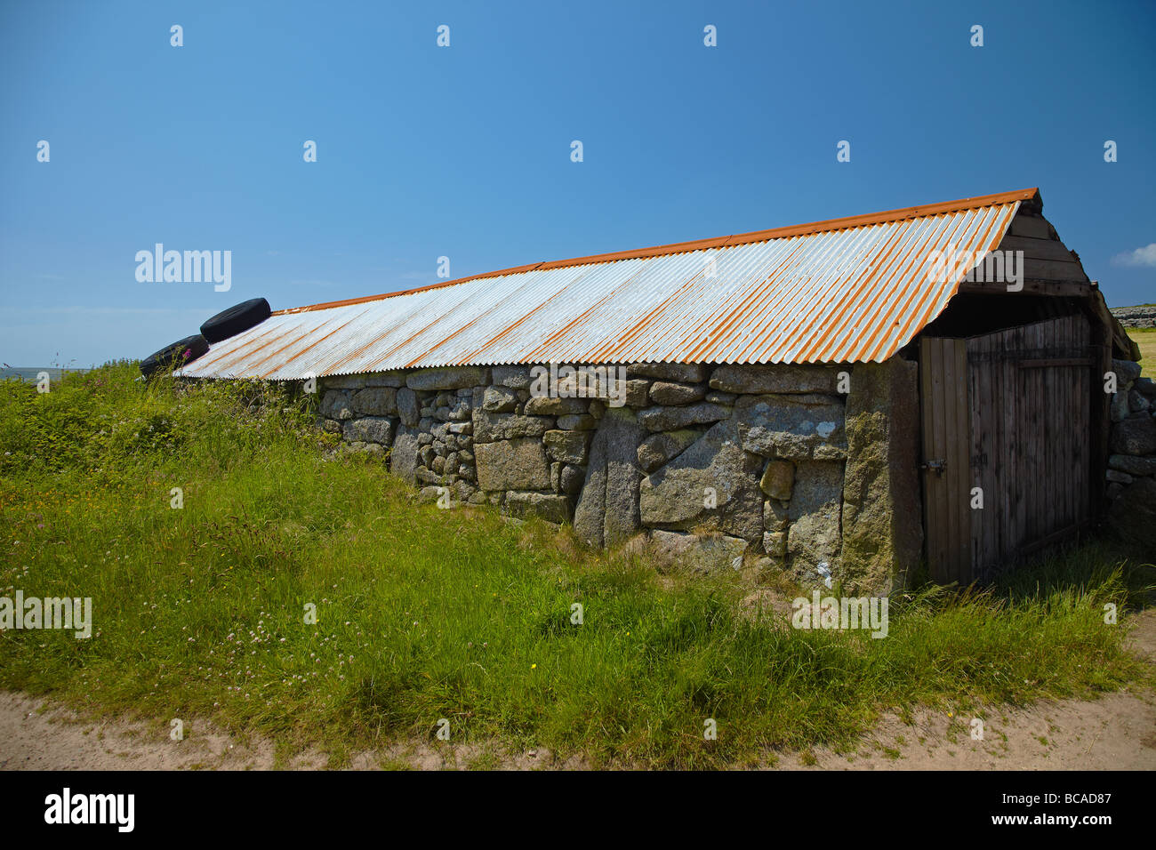 Dry Stone Walled Barn near Morvah, Cornwall, UK Stock Photo - Alamy