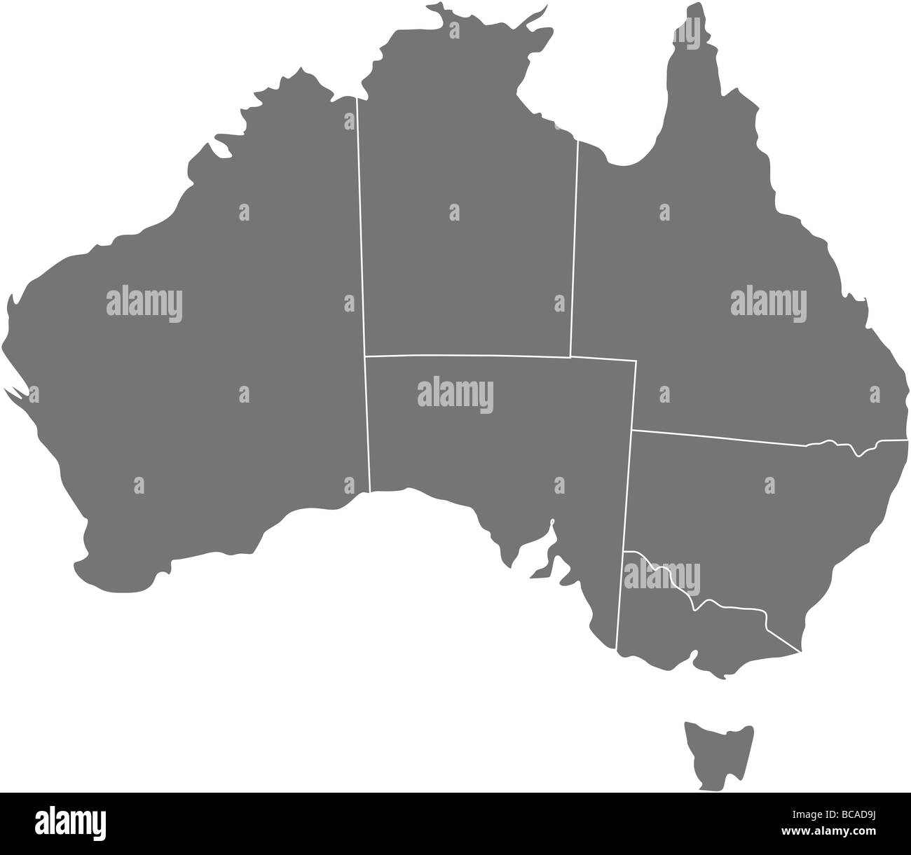 Australia map Black and White Stock Photos & Images - Alamy