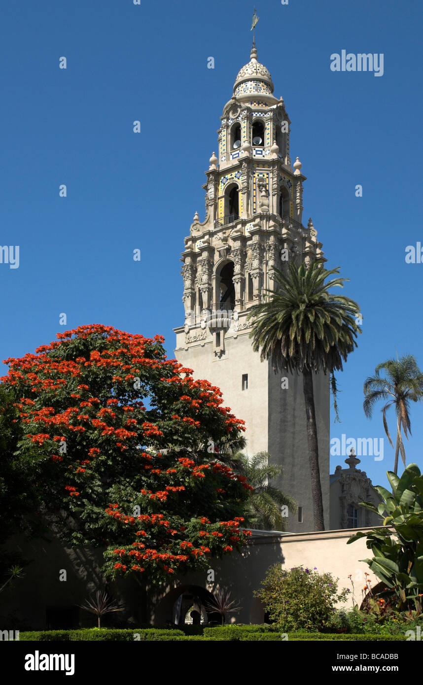 The California Tower at Balboa Park, San Diego, California, USA Stock ...