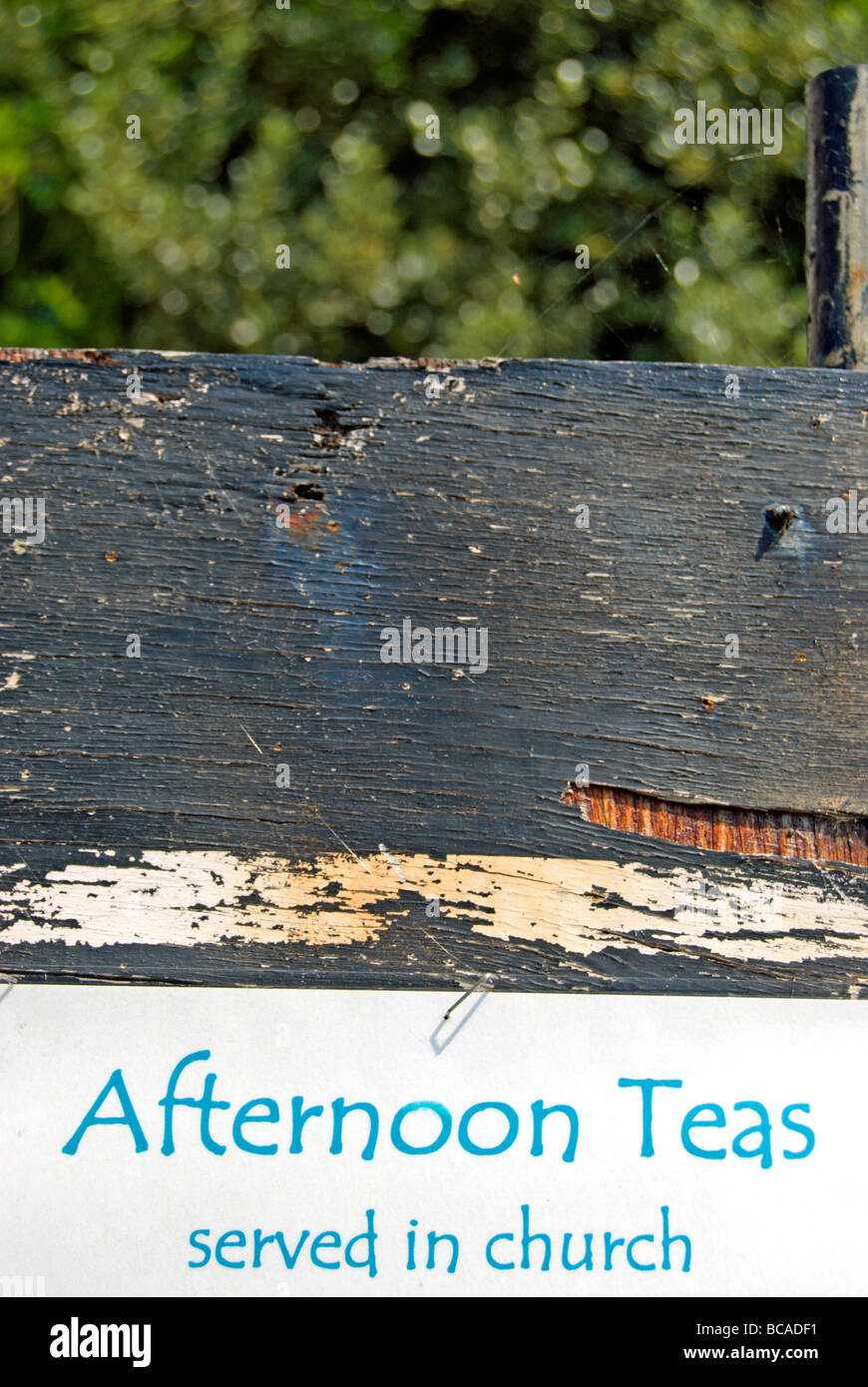 afternoon teas served in church, a handwritten sign outside all saints ...