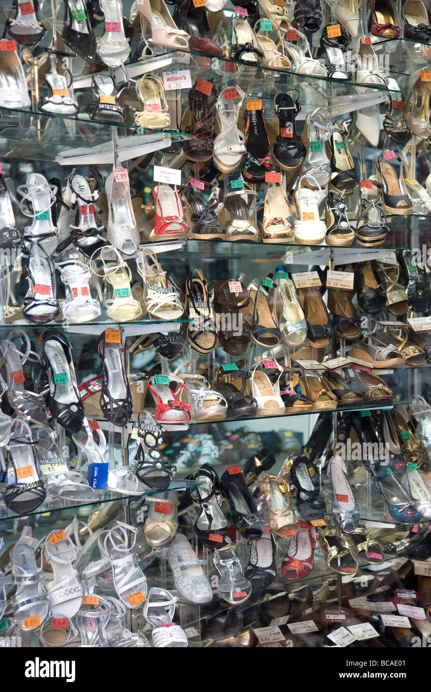 High heels on display in Lesbos Stock Photo - Alamy