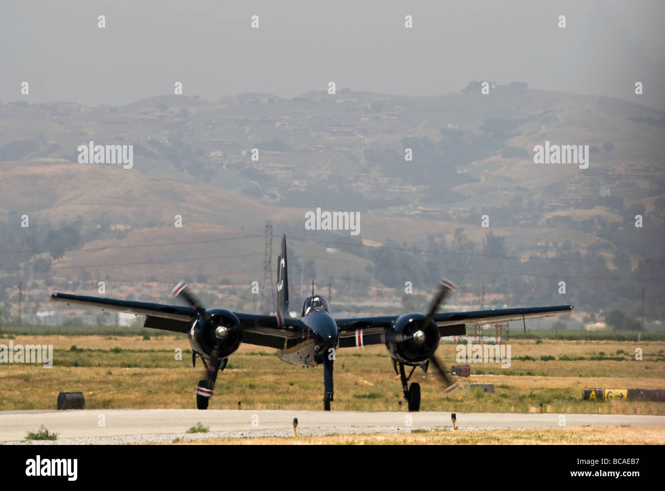 A Grumman F7F-3N Tigercat at an airshow Stock Photo - Alamy
