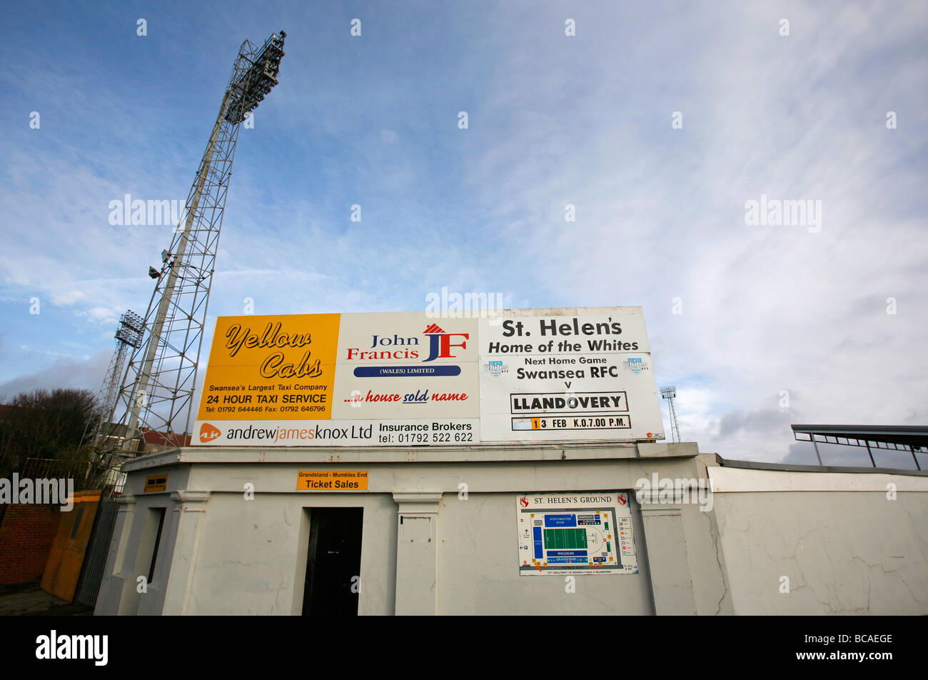 St Helen s Rugby and Cricket Ground Swansea Wales Stock Photo - Alamy