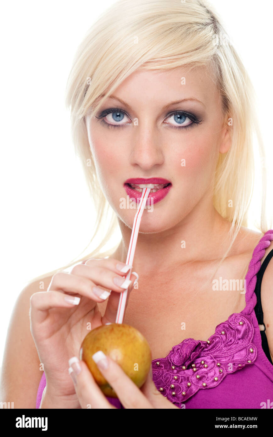 Sucking a straw hi-res stock photography and images - Alamy