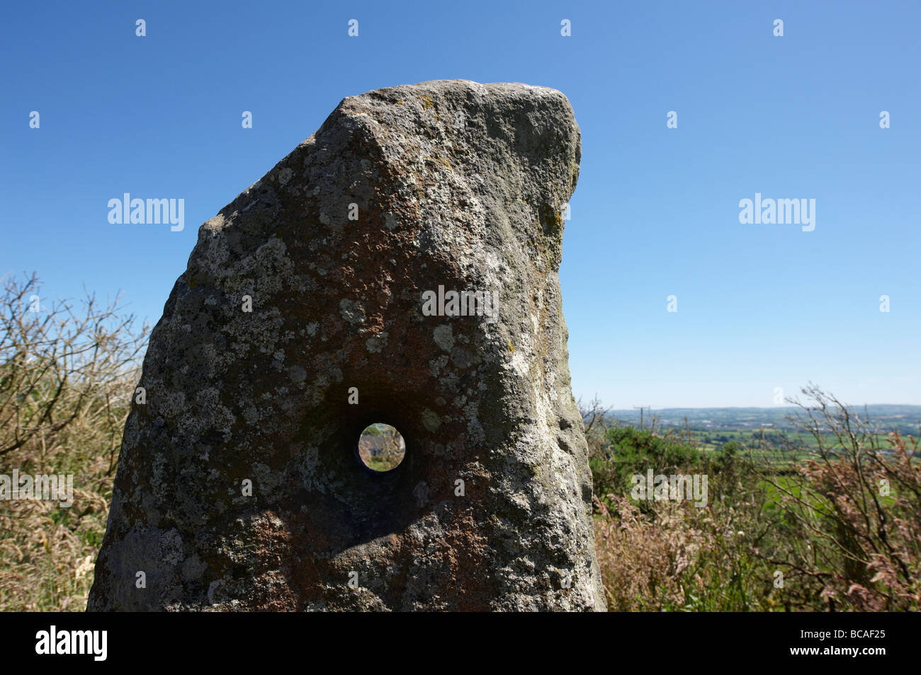 The Holestone Marriage Stone near Doagh, County Antrim Northern Ireland ...
