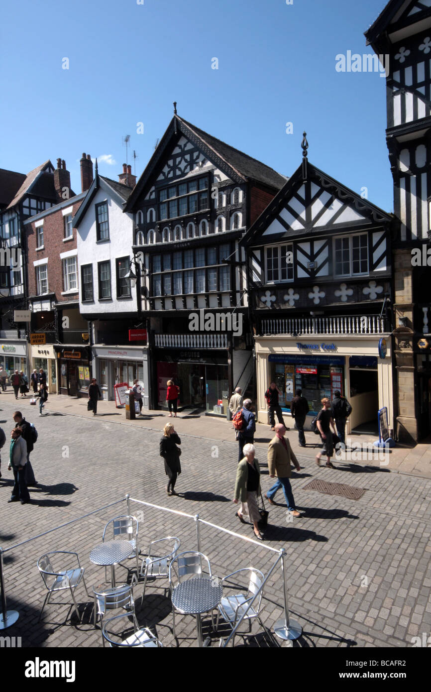 Street scene chester england hi-res stock photography and images - Alamy
