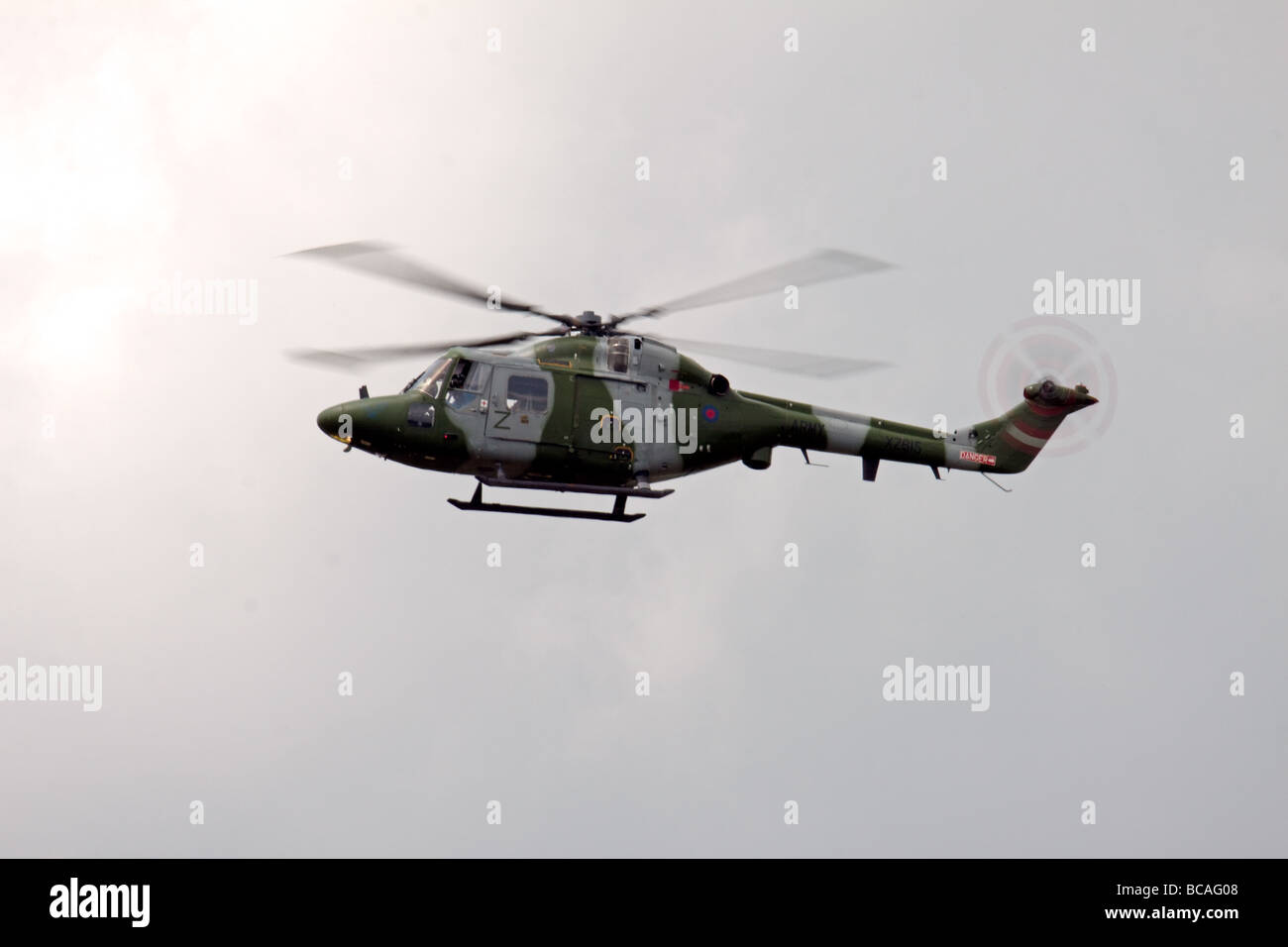 Blue Eagles Lynx helicopter aerial display at Biggin Hill Airshow Stock ...